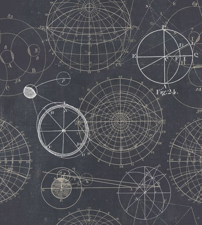 Astronomy Wallpaper in Blue by MINDTHEGAP | Jane Clayton
