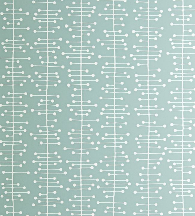 Muscat Small Wallpaper by MissPrint in Duck Egg Blue | Jane Clayton