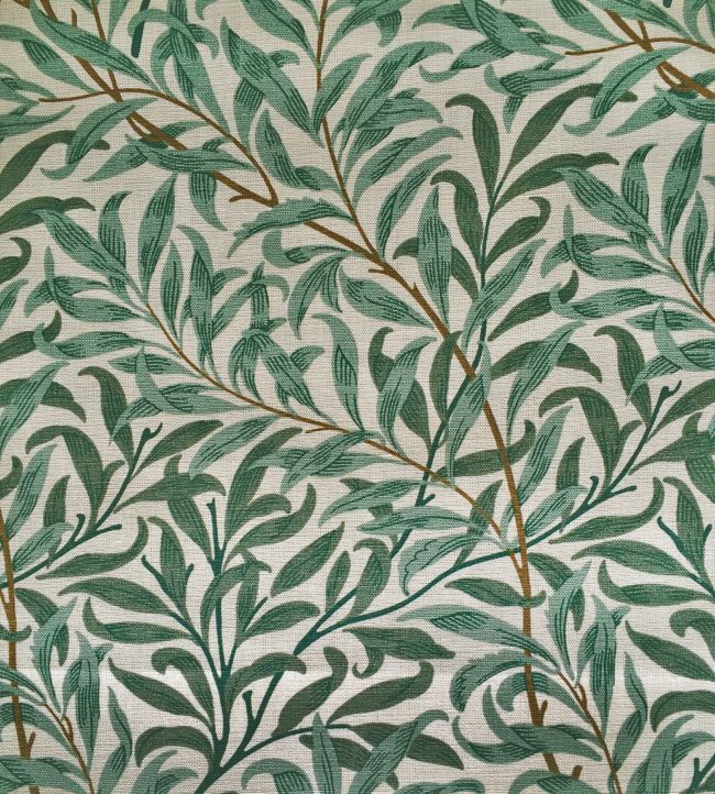 Willow Bough Fabric in Cream/Green by Morris & Co | Jane Clayton
