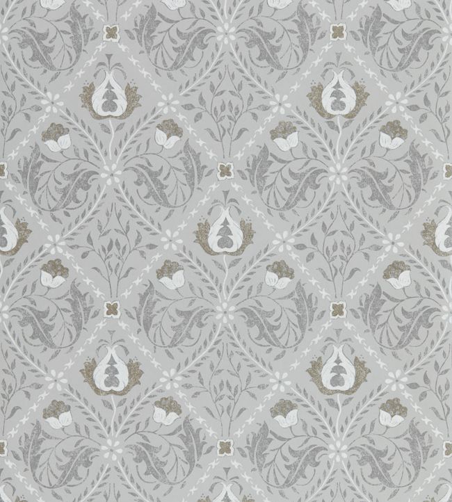 silver trellis wallpaper