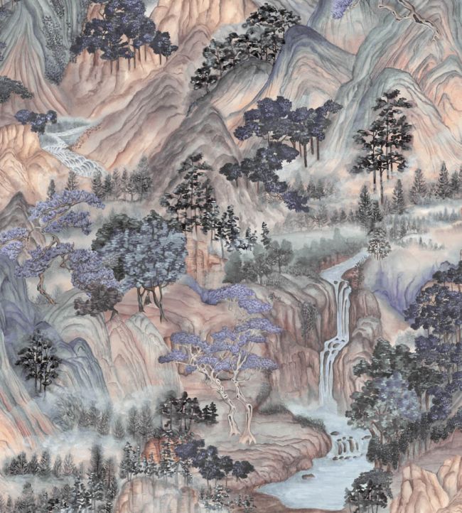 Mountainscape Wallpaper in Misty by Cole & Son | Jane Clayton