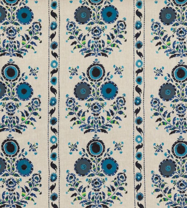 Petersham Fabric by Mulberry Home in Indigo | Jane Clayton
