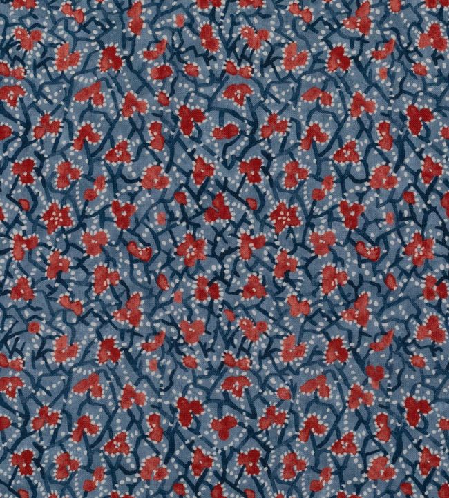 Myosotis Fabric in Indigo by Marvic | Jane Clayton