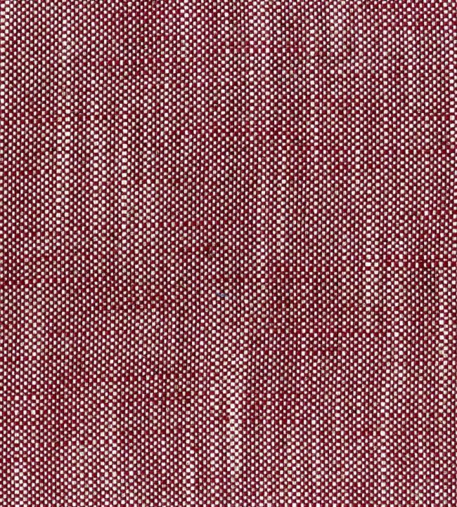 Newbury Fabric in Garnet by Ian Mankin | Jane Clayton