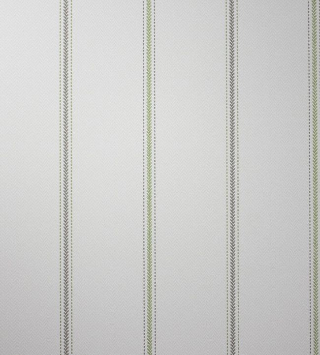 Strome Wallpaper by Nina Campbell in Stone/Taupe/Green | Jane Clayton