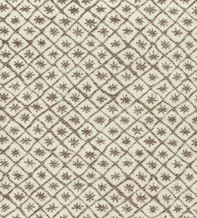 Solitaire Fabric by Nina Campbell in Taupe/Ivory | Jane Clayton