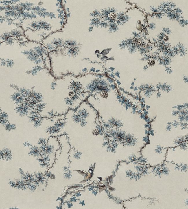 Noah Wallpaper mural in Blue by Sandberg | Jane Clayton