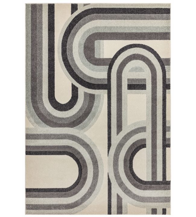 Nova Retro Rug in Grey by Asiatic | Jane Clayton