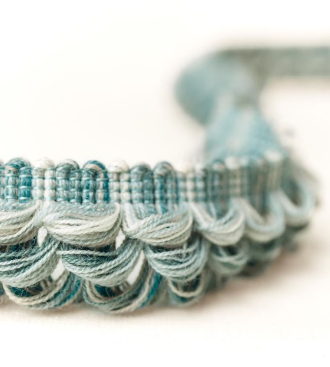 Nunwick Triple Loop Trimmings in Blue Clay by Sanderson | Jane Clayton