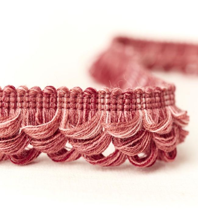 Nunwick Triple Loop Trimmings in Rose by Sanderson | Jane Clayton