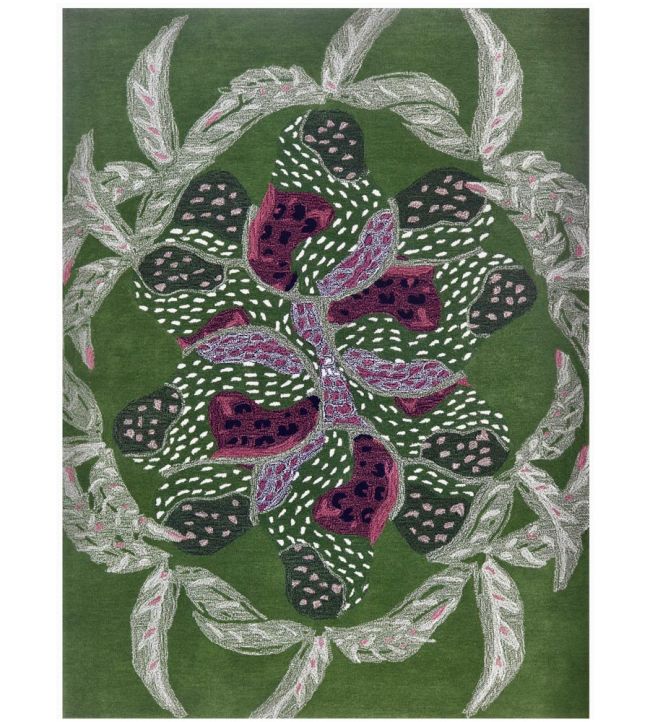 Oasis Rug in Green by Finarte | Jane Clayton
