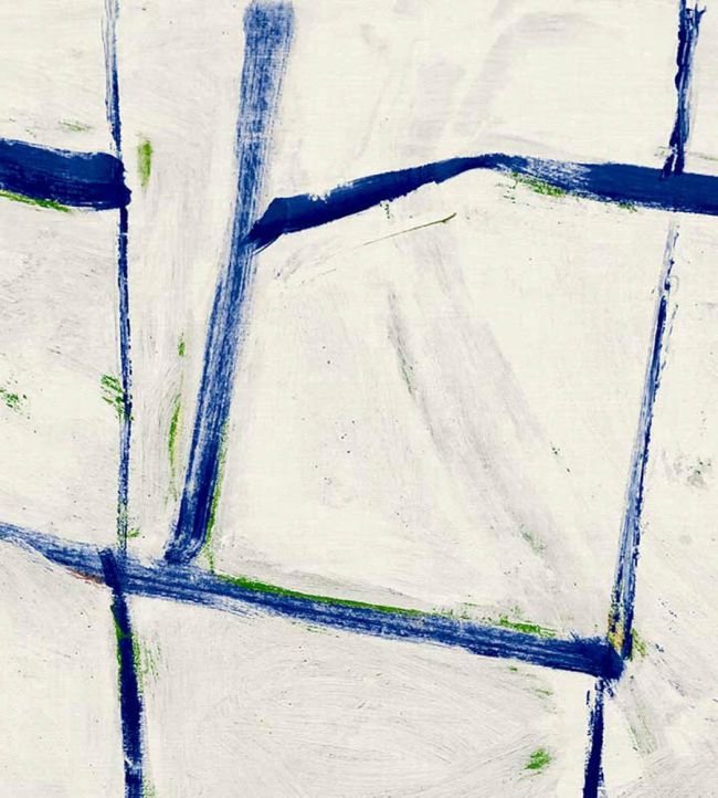 Ocean Squares Vinyl Wallpaper in Ultramarine by Christopher Farr Cloth ...