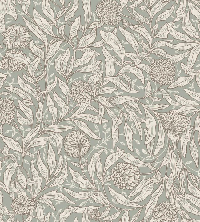 Olof Wallpaper in Sage Green by Sandberg | Jane Clayton