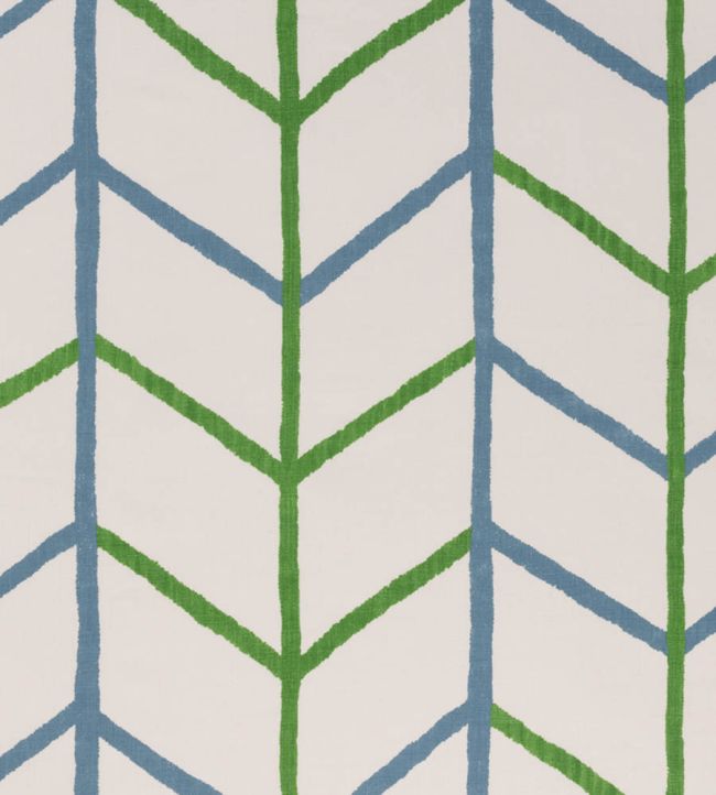 One Way Fabric in Green by Christopher Farr Cloth | Jane Clayton