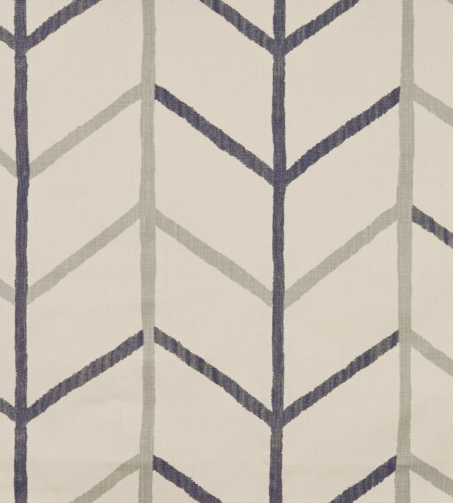 One Way Fabric in Indigo by Kit Kemp for Christopher Farr Cloth | Jane ...