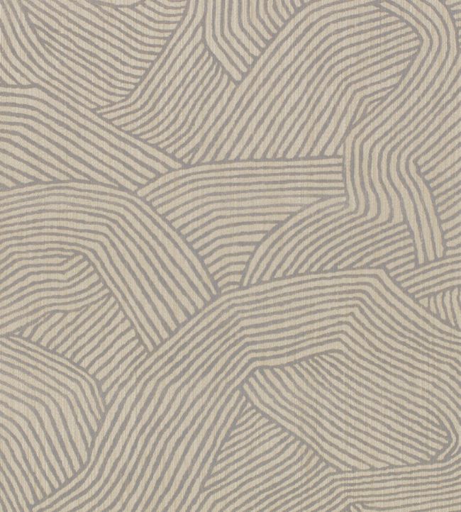 Oriku Wallpaper in Steel by Black Edition | Jane Clayton