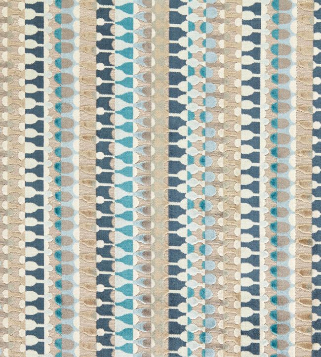 Orpheus Fabric in Denim by Clarke & Clarke | Jane Clayton