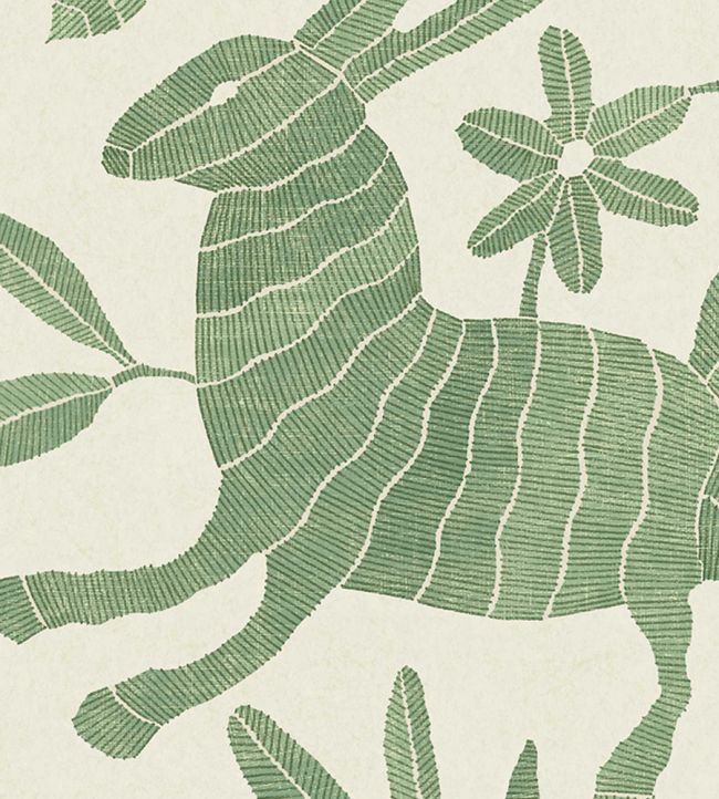 Otomi Wallpaper in Leafy by Lewis & Wood | Jane Clayton