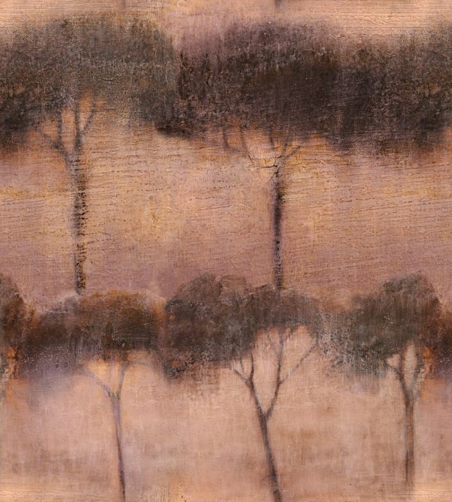 Ourika Trees Wallpaper in Rose by Coordonne | Jane Clayton