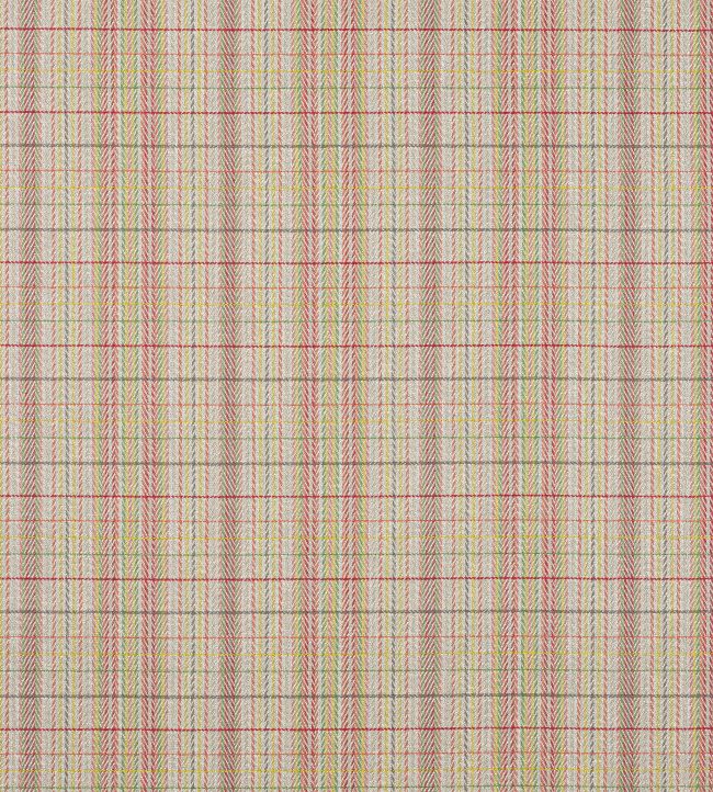 Oxana Check Fabric in Red/Green by Jane Churchill | Jane Clayton