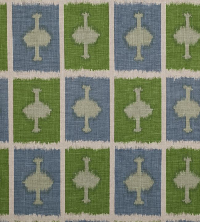 Ozone Fabric in Green by Kit Kemp for Christopher Farr Cloth | Jane Clayton