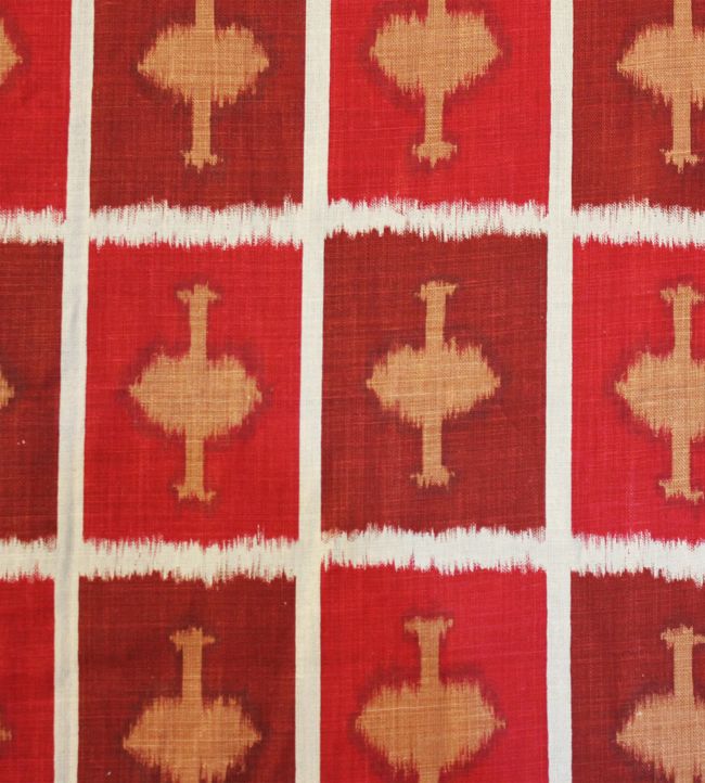 Ozone Fabric in Ruby by Kit Kemp for Christopher Farr Cloth | Jane Clayton