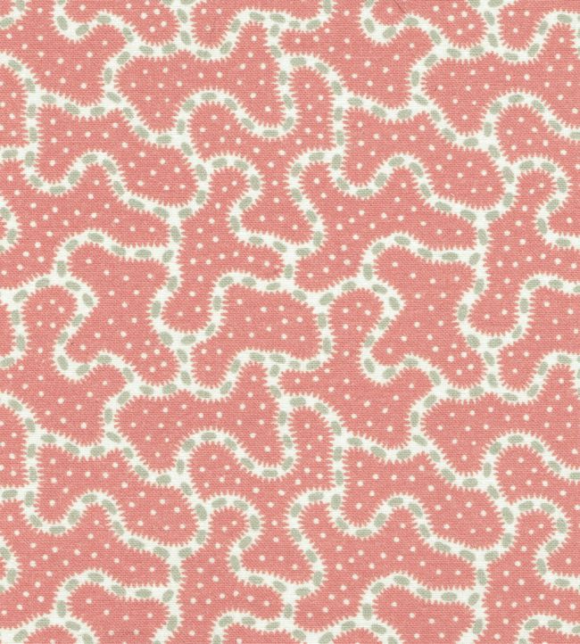 Parnham Fabric in Coral by Titley and Marr | Jane Clayton