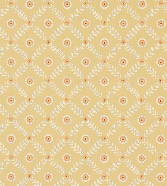 Payton Wallpaper in Yellow by Jane Churchill | Jane Clayton
