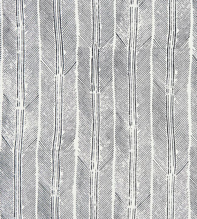 Peacock Fabric in Dark Indigo by Barron & Larcher for Christopher Farr ...