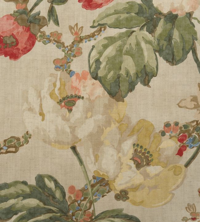 Peony Fabric in Natural by Andrew Martin | Jane Clayton