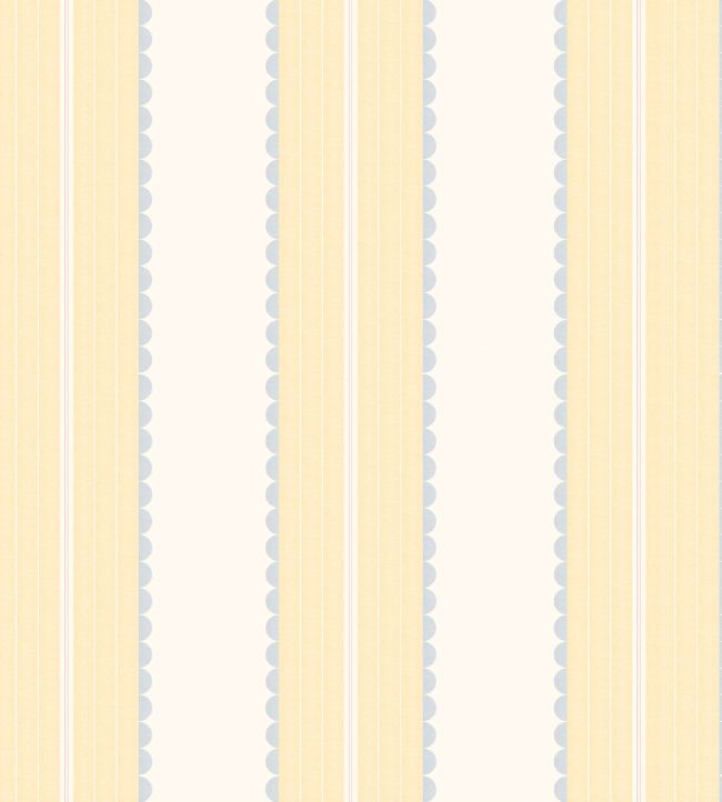 Pin Up Stripe Wallpaper in Soft Yellow by Woodchip & Magnolia | Jane ...