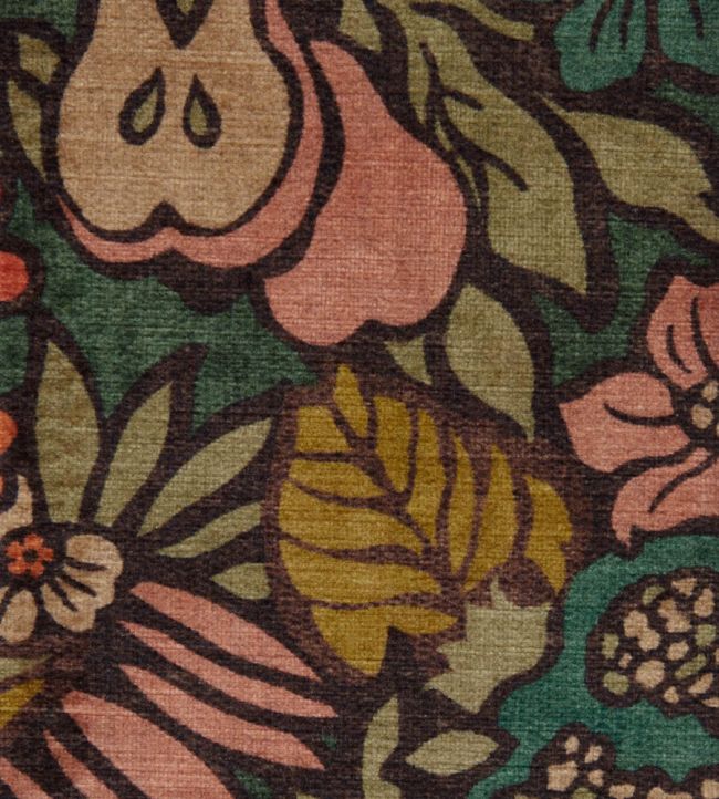 Pomegranate Garden in Downley Fabric in Lacquer by Liberty | Jane Clayton