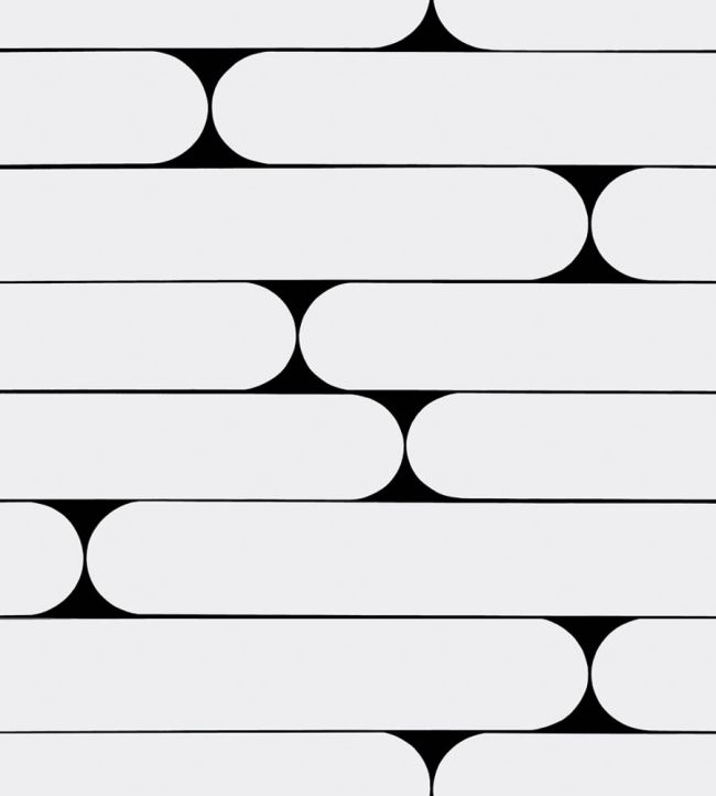 Putki Wallpaper in Black/White by Marimekko | Jane Clayton