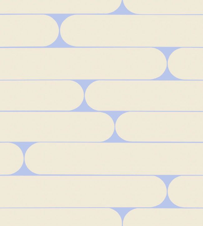 Putki Wallpaper in Blue by Marimekko | Jane Clayton