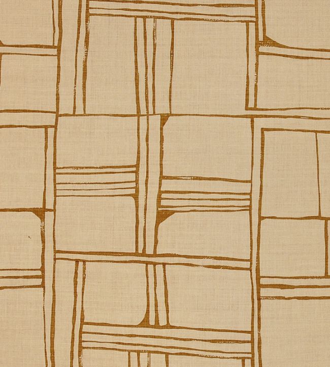 Quadrant Fabric in Tobacco by Lisa Miller for Christopher Farr Cloth ...
