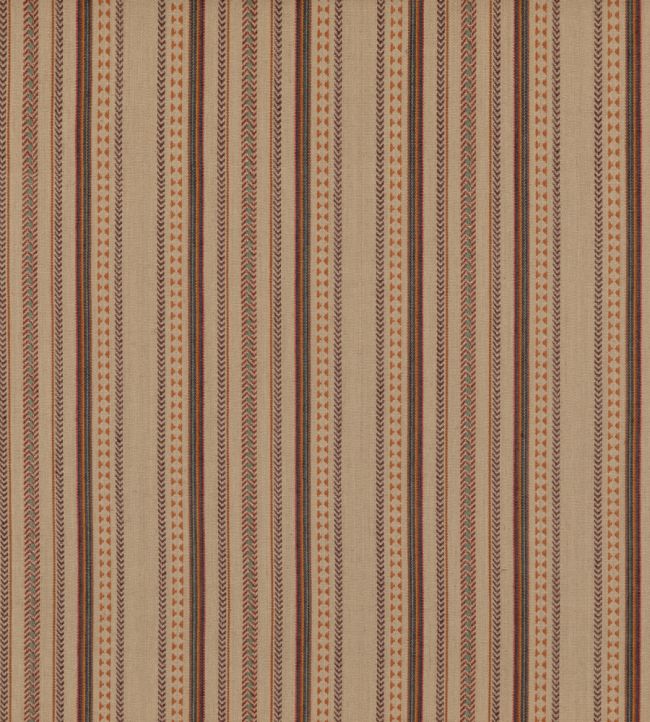 Racing Stripe Fabric in Plum by Mulberry Home | Jane Clayton