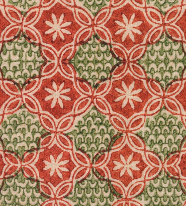 Rasiya Fabric in Red Green by MINDTHEGAP | Jane Clayton