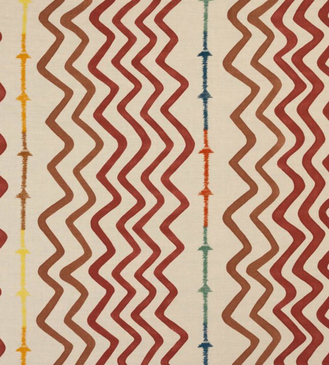 Rick Rack Fabric in Terracotta by Christopher Farr Cloth | Jane Clayton