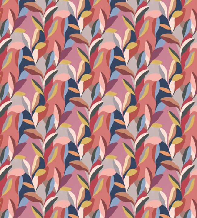 Riviera Wallpaper in Mulberry by Ohpopsi | Jane Clayton