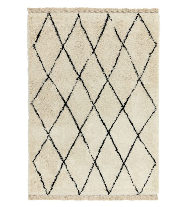 Rocco Diamond Rug by Asiatic in Cream | Jane Clayton