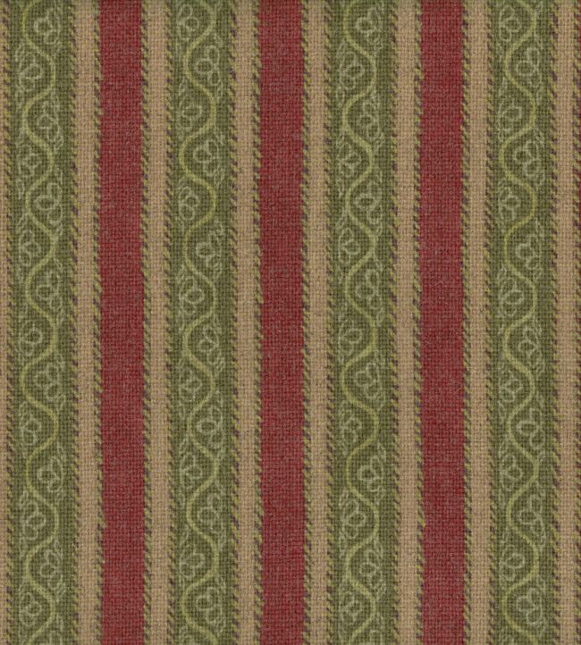 Rother Fabric in Moss & Claret by Titley and Marr | Jane Clayton