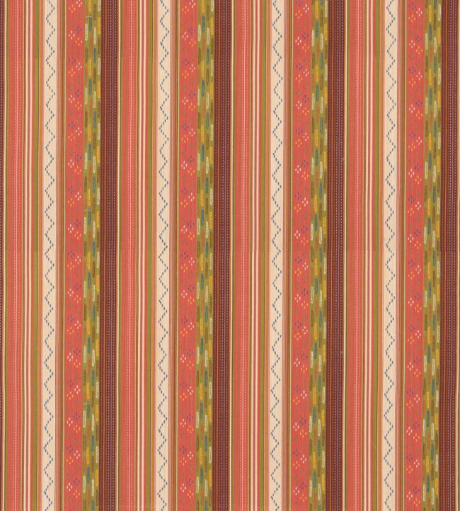 Runaway Fabric in Coral/Green by GP & J Baker | Jane Clayton