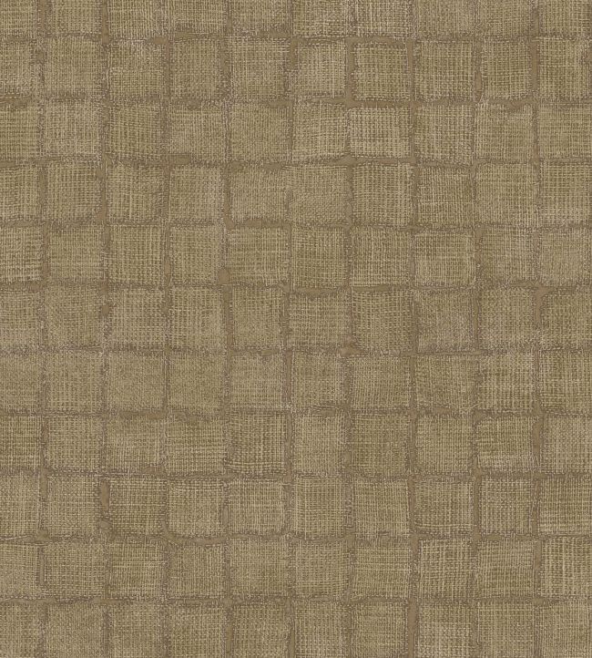 Rustic Check Wallpaper in Gold by Eijffinger | Jane Clayton