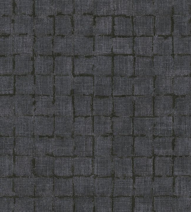 Rustic Check Wallpaper in Grey / Silver by Eijffinger | Jane Clayton