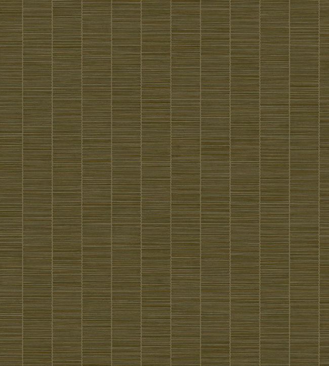 Rustic Stripe Wallpaper in Green by Eijffinger | Jane Clayton