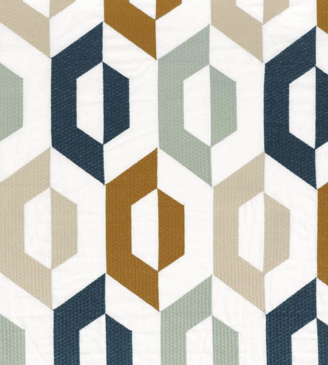 San Francisco Fabric in Navy by Camengo | Jane Clayton