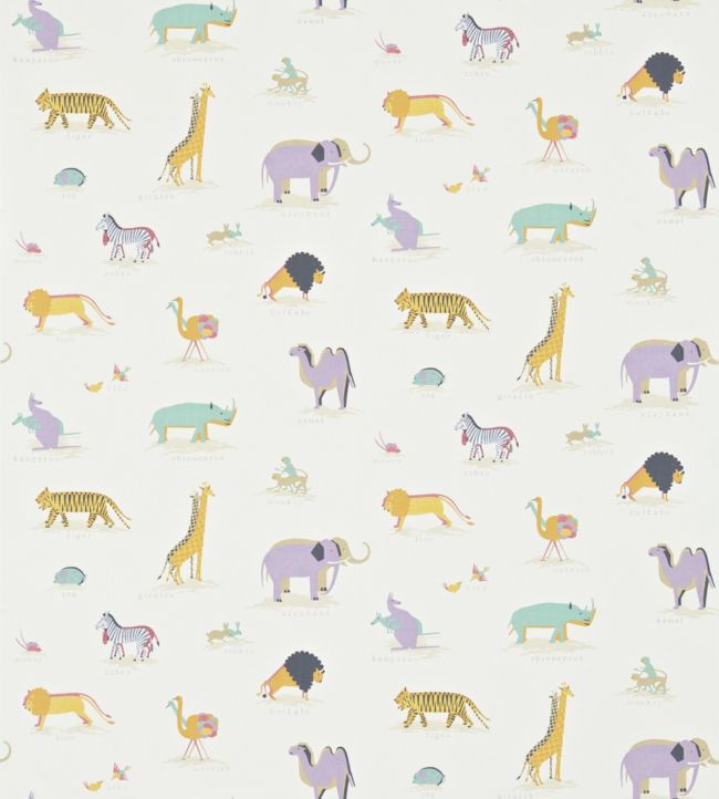 Two by Two Wallpaper in Vintage/Multi by Sanderson | Jane Clayton
