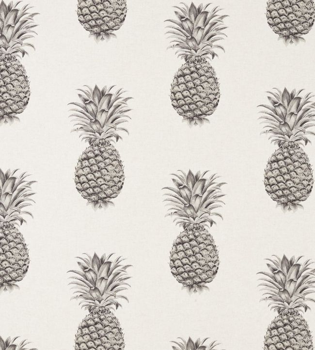 Pineapple Royale Fabric in Graphite / Linen by Sanderson | Jane Clayton