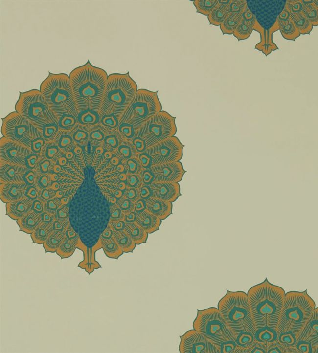 Kalapi Wallpaper in Peacock by Sanderson | Jane Clayton