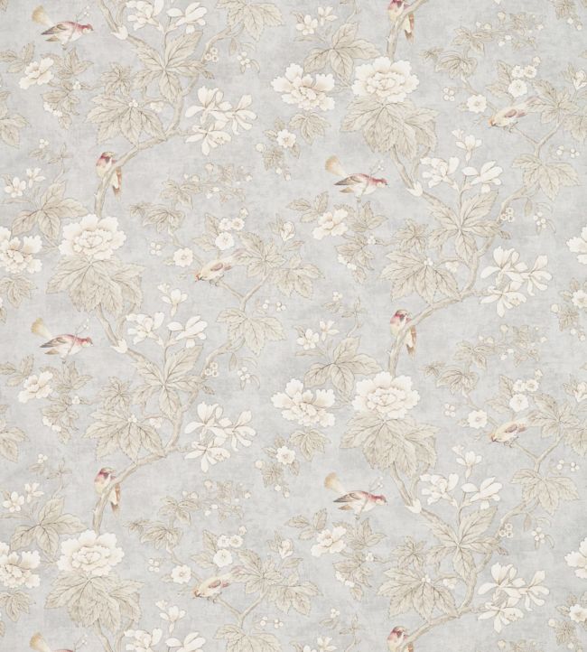 Chiswick Grove Fabric in Silver by Sanderson | Jane Clayton